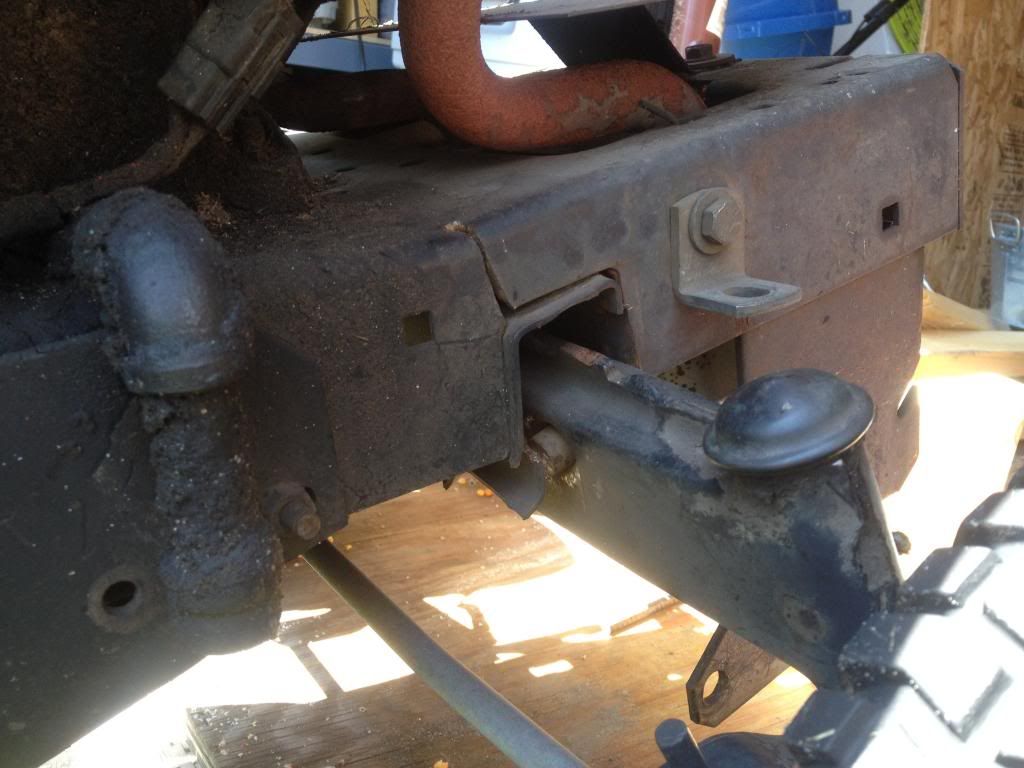 Cracked Torn Front Axle Mounting Points Frame Shot My Tractor Forum