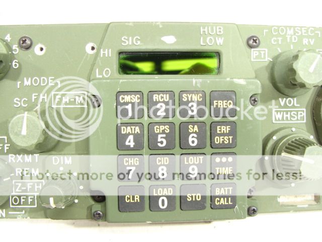 SINCGARS AN/PRC-119 Military Manpack Radio Front Digital Control Panel Set!
