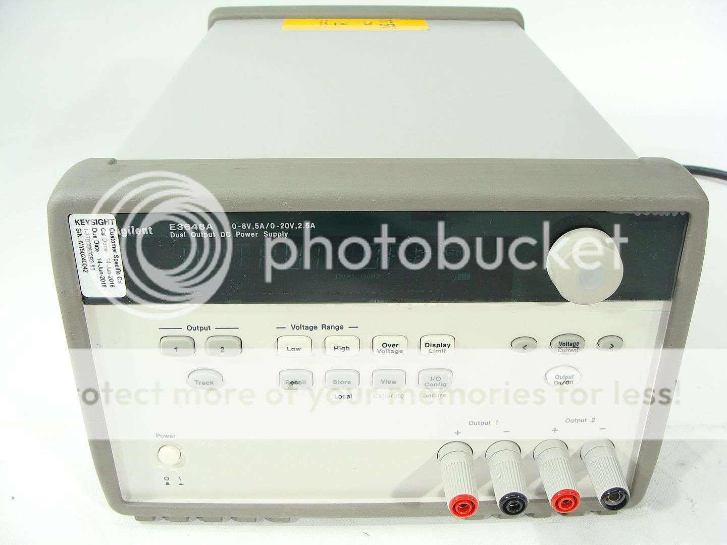 Agilent / Keysight E3648A 100W Dual Output Power Supply Two 8V, 5A or ...