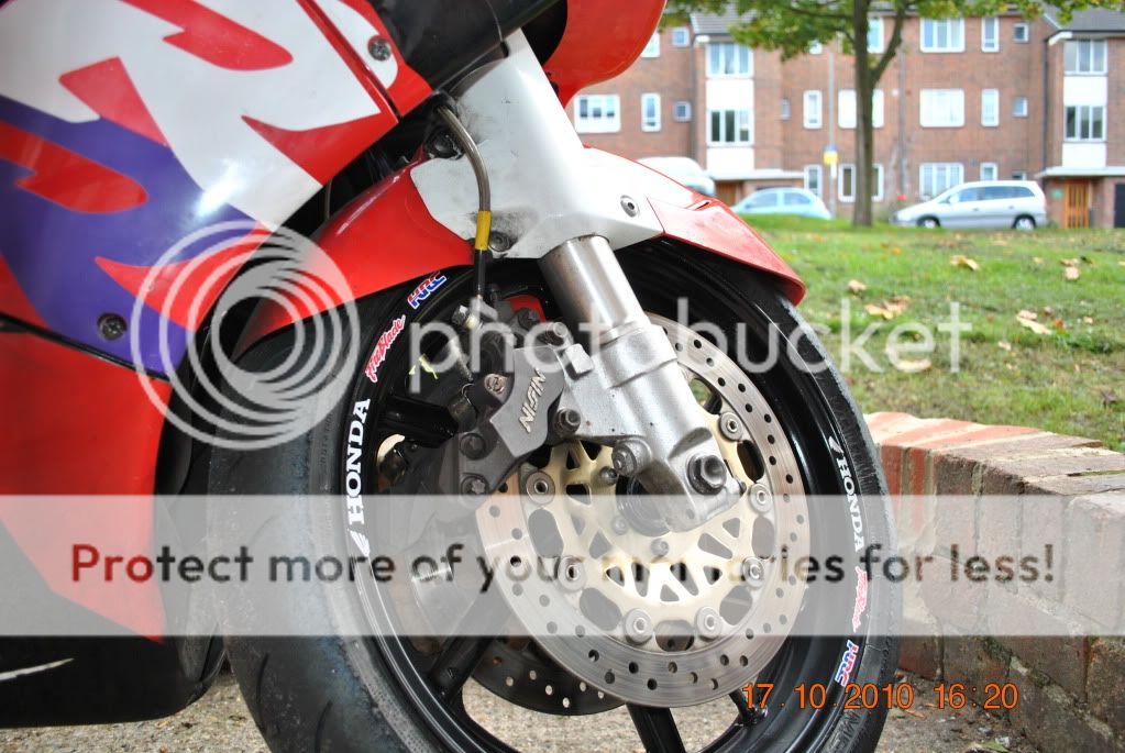 97 RR-V fireblade 16"-17" front wheel conversion | Scooter Shack ...